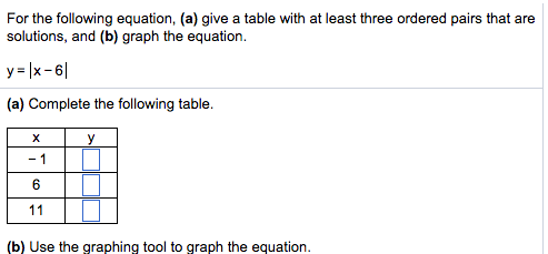 Solved For the following equation, (a) give a table with at | Chegg.com