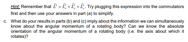 Solved cribe the component the angular momentum of a | Chegg.com