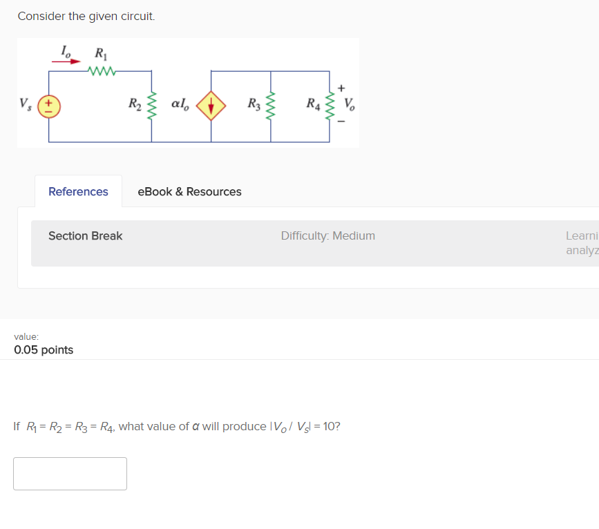 Solved In the given circuit, determine v and the power | Chegg.com