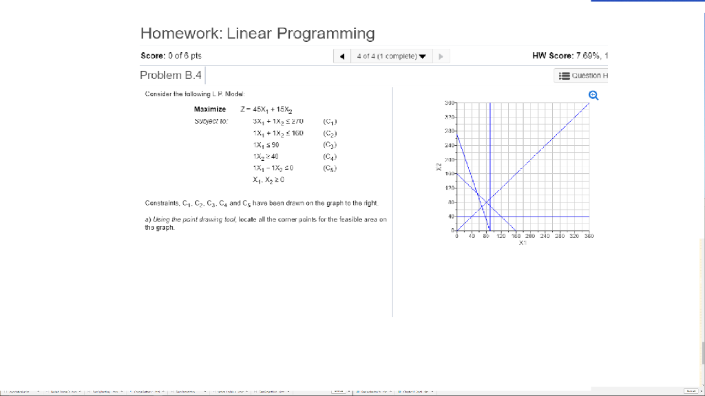 Solved Homework: Linear Programming Score: 0 of 6 pts | Chegg.com