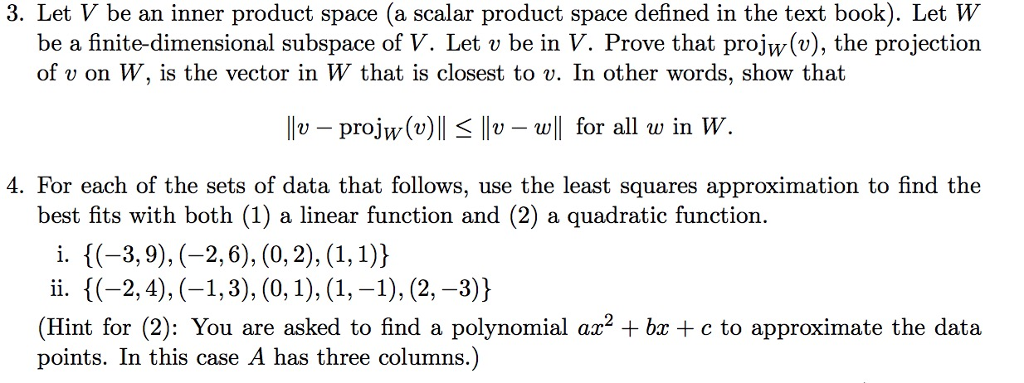 Solved 3. Let V be an inner product space (a scalar product | Chegg.com