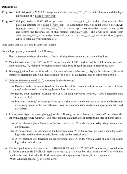 Solved Write a MATLAB script named ubitname_PP1_P1.m that | Chegg.com