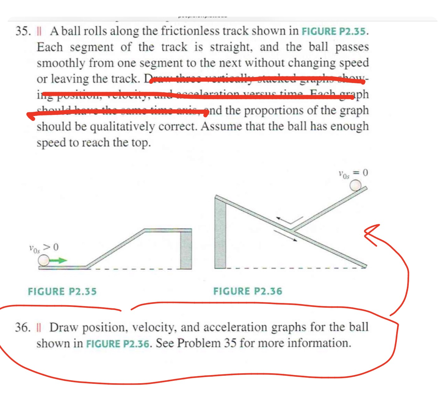 Solved A ball rolls along the frictionless track shown in | Chegg.com