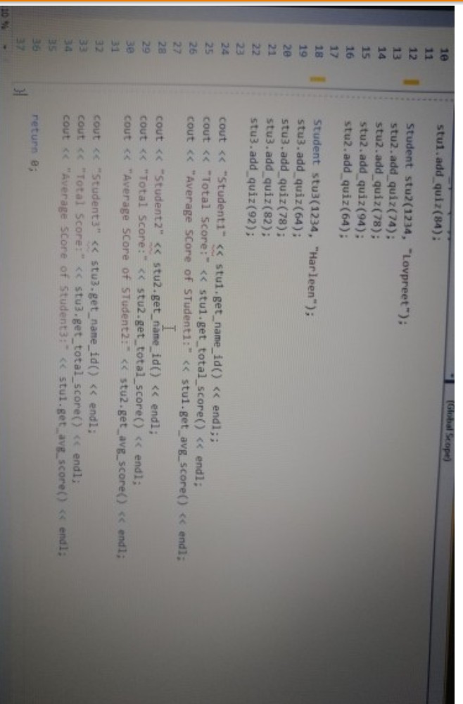 Solved Implement a class Student: A student has a name, an | Chegg.com