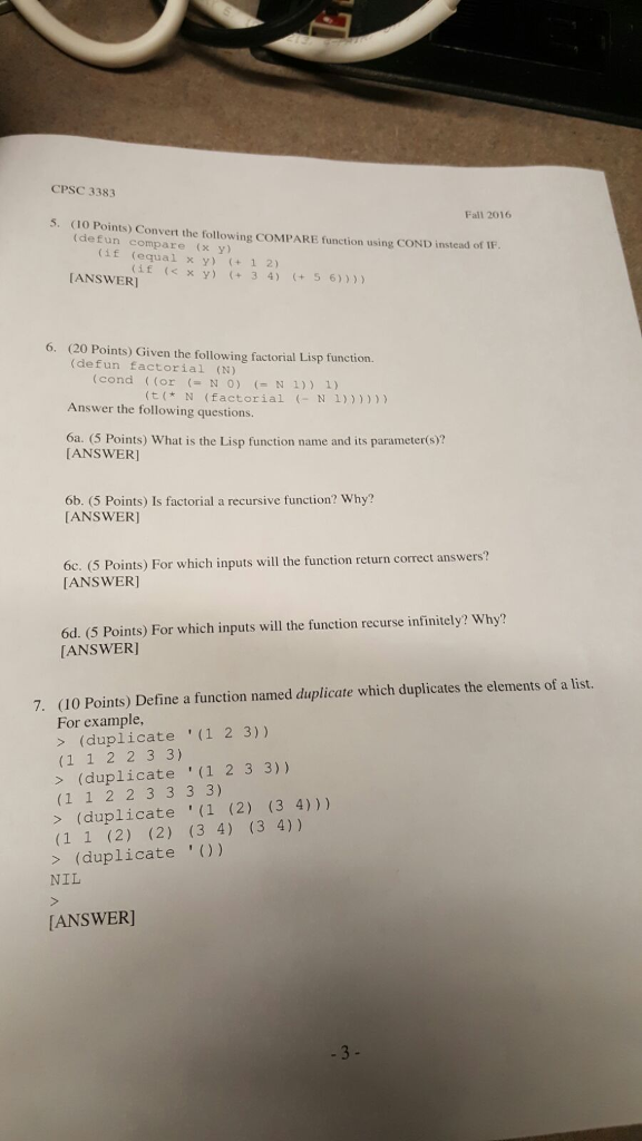 Covert the following COMPARE function using COND | Chegg.com