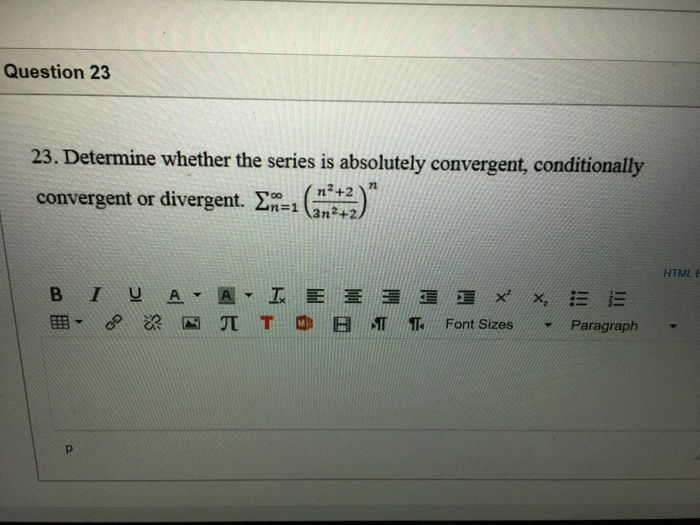 Solved Determine whether the series is absolutely | Chegg.com