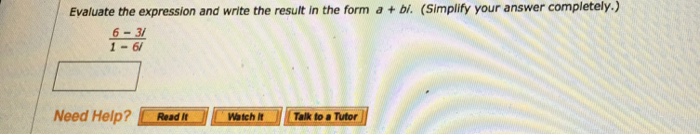 Solved Evaluate the expression and write the result In the | Chegg.com
