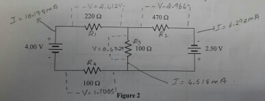 Solved kirchhoff's law experiment The values of current, | Chegg.com
