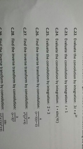 Solved Evaluate the convolution by integration: 3t * e^2t | Chegg.com