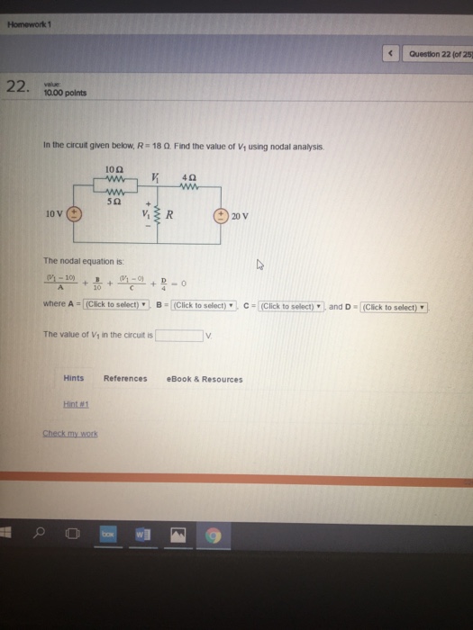 Solved In the circuit given below, R = 18 ohm. Find the | Chegg.com