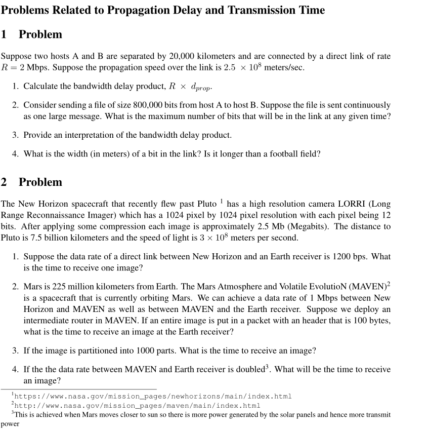 Solved Problems Related to Propagation Delay and | Chegg.com