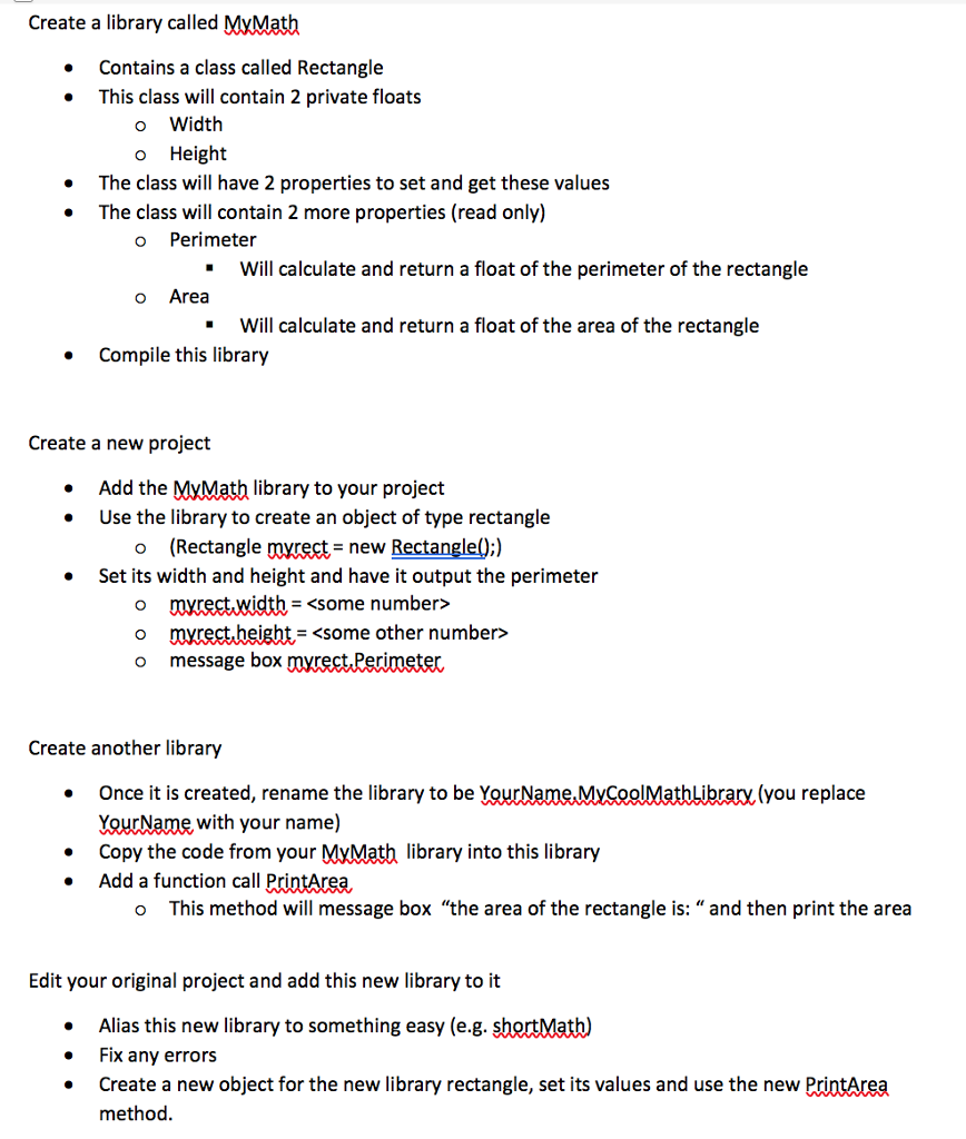 Solved Create a library called MyMath Contains a class | Chegg.com