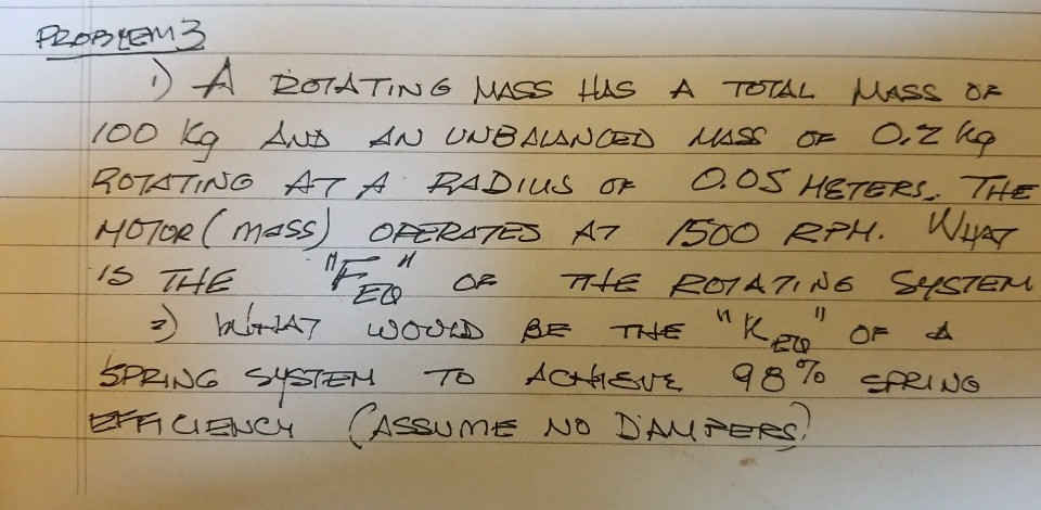 Solved A) What is the "Feq" of the rotating system? B) | Chegg.com