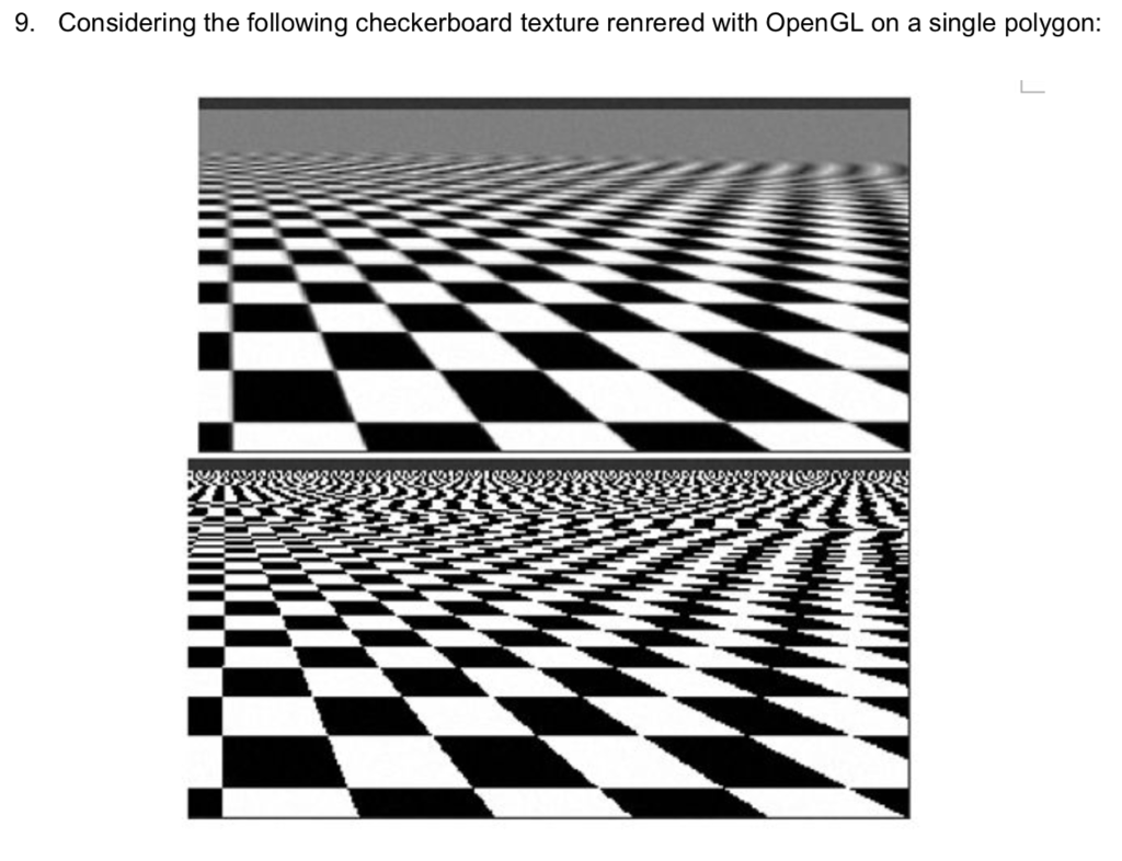 a) Without texture filtering during texture lookup | Chegg.com
