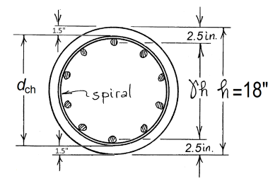 Design a circular spiral column having symmetrical | Chegg.com