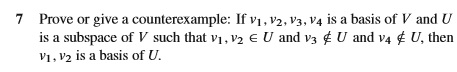Solved Prove or give a counterexample: If v_1, v_2, v_3, v_4 | Chegg.com