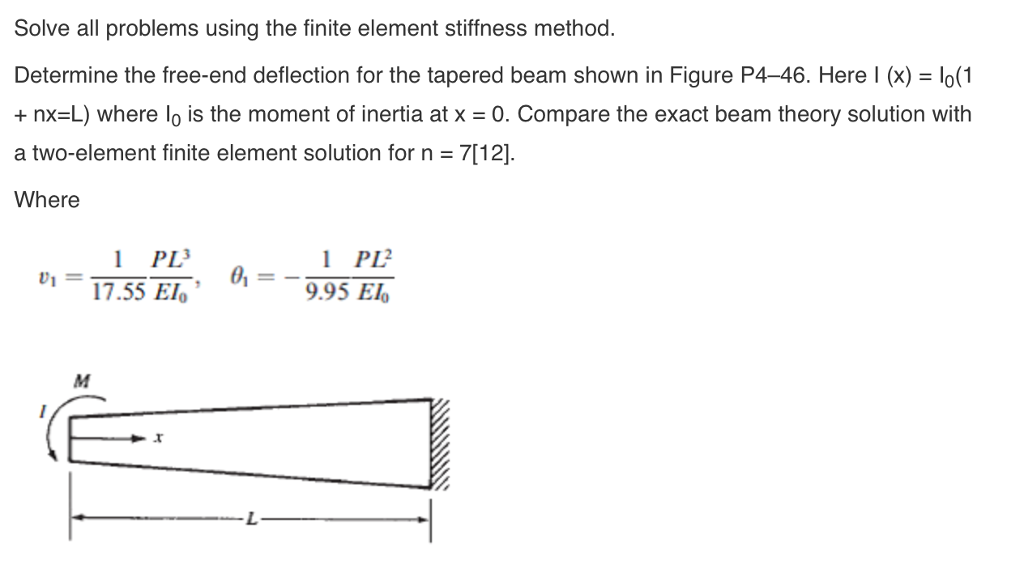 Solved Solve All Problems Using The Finite Element Stiffness