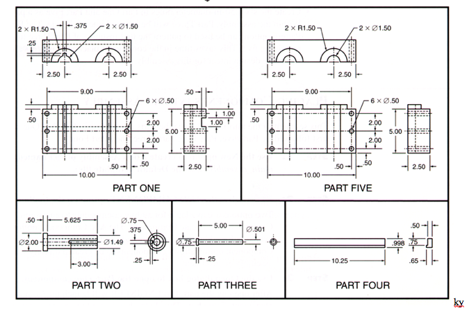 Solved Lab work # 7-Assembly and Exploded views Spring 2018 | Chegg.com
