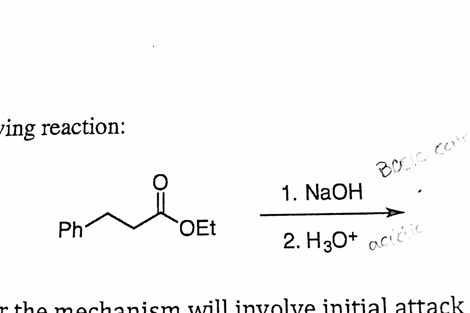 Solved Dwing reaction: We HICTOR L. AiCicil TsOH NOT fees, | Chegg.com