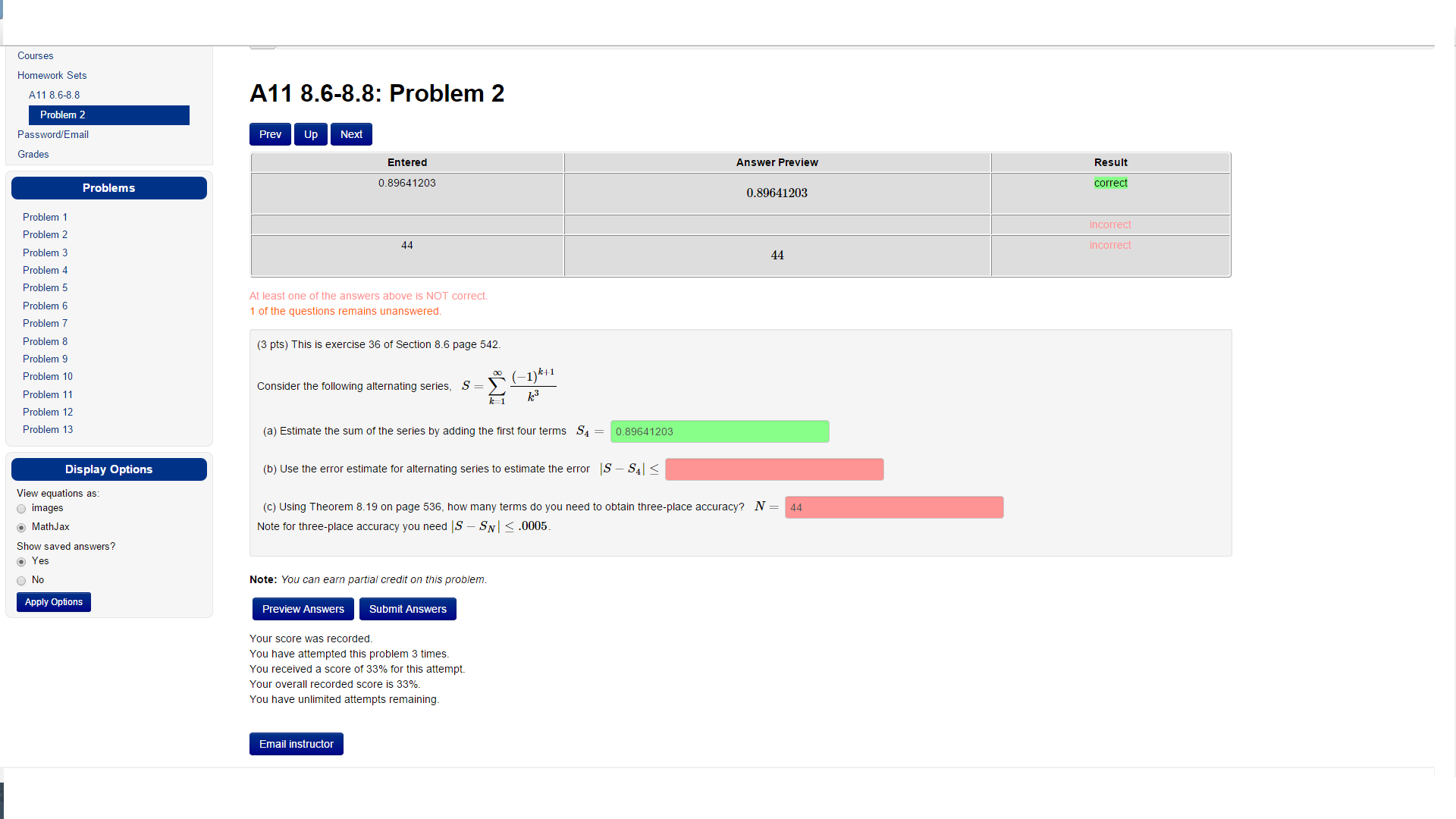 Solved Courses Homework Sets A11 8.6-8.8 Prob Problems | Chegg.com
