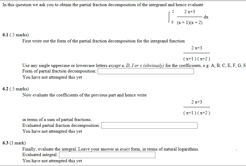 Solved Obtain the partial fraction decomposition of the | Chegg.com