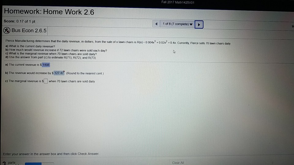 Solved Homework Home Work 2 6 Score 0 Of 1 Pt Bus Econ