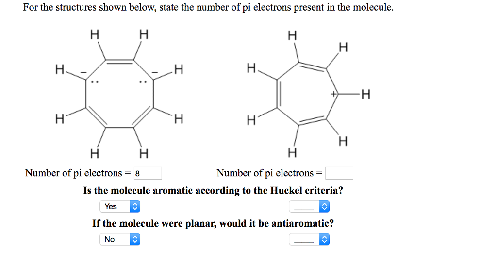 Solved For the structures shown below, state the number of | Chegg.com