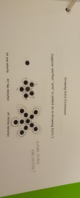 Solved Growing Dots Extension Suppose another "arm" is added | Chegg.com