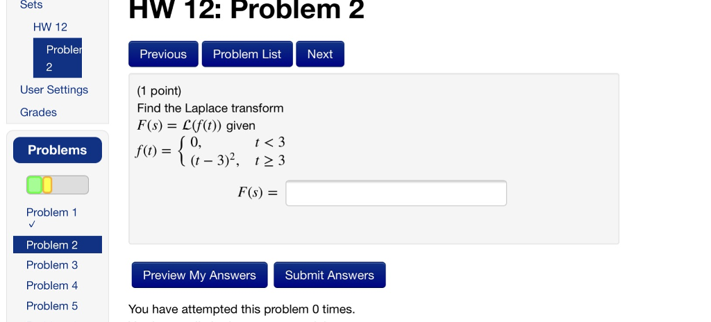 Solved Sets HW 12: Problem 2 HW 12 Proble 2 Previous Problem | Chegg.com