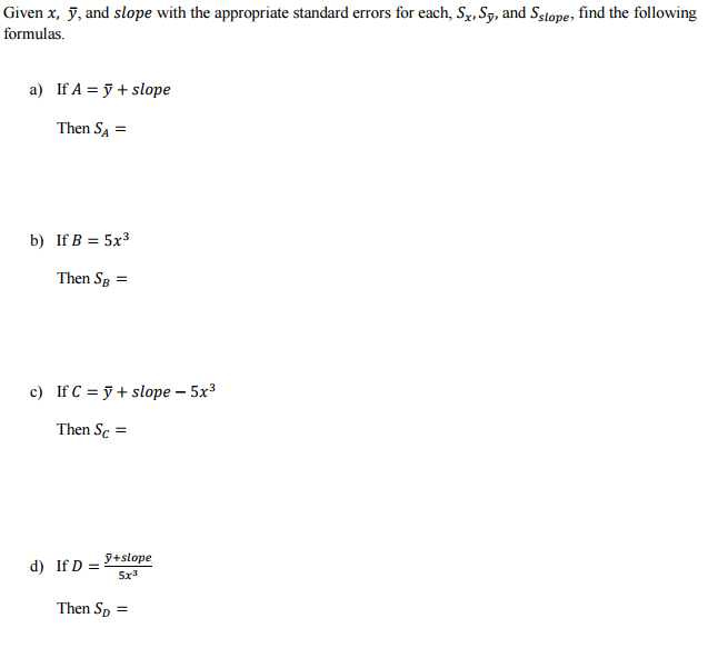 Solved Given x, y, and slope with the appropriate standard | Chegg.com