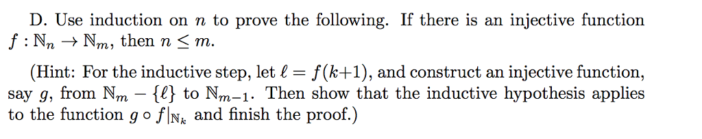 Solved Use induction on n to prove the following. If there | Chegg.com