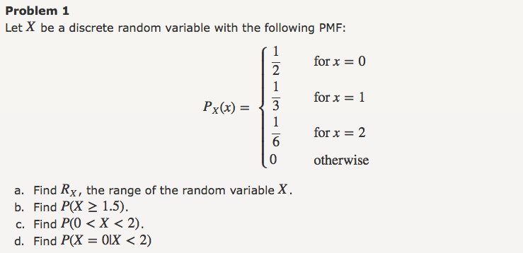 Solved Problem 2 Let X Be A Discrete Random Variable With 9194
