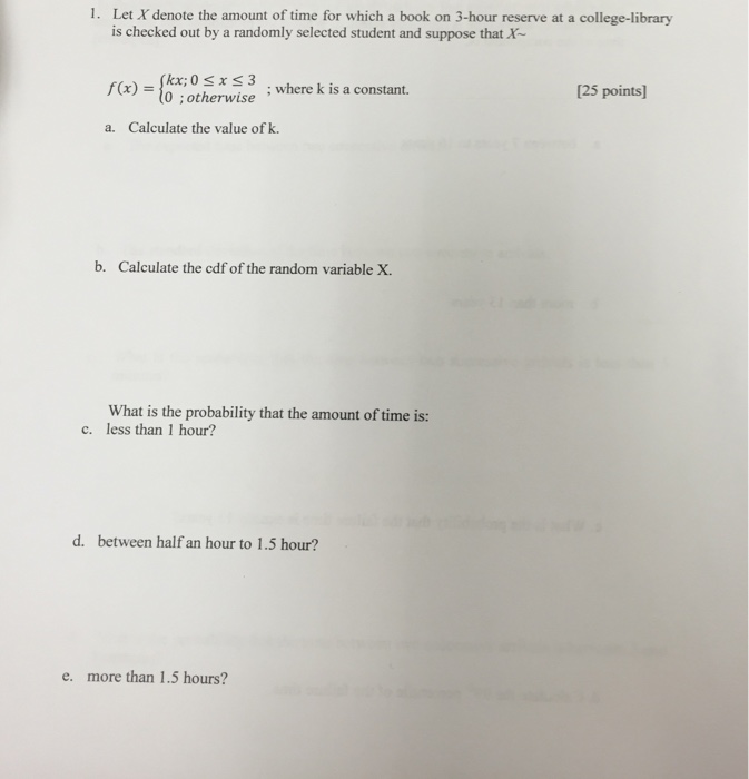 Solved let x denote the amount of time for which a book on 3 | Chegg.com