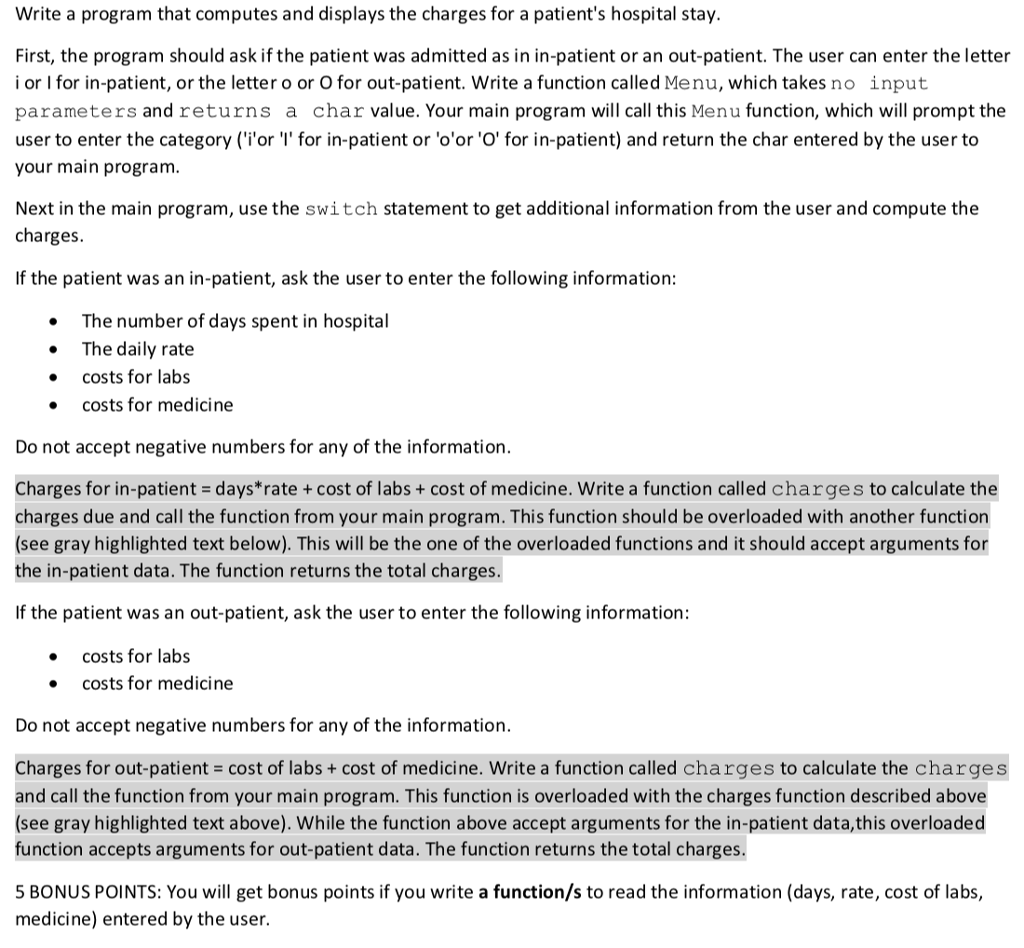 Solved Write a program that computes and displays the | Chegg.com