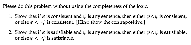 Solved Do this problem without using the completeness of the | Chegg.com