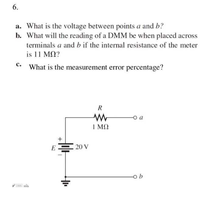 Solved What is the voltage between points a and b? What | Chegg.com