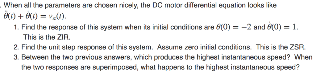 Solved find the zero input response, the unit step response | Chegg.com