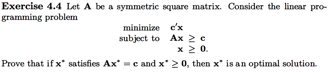 Solved Exercise 4 4 Let A Be A Symmetric Square Matrix