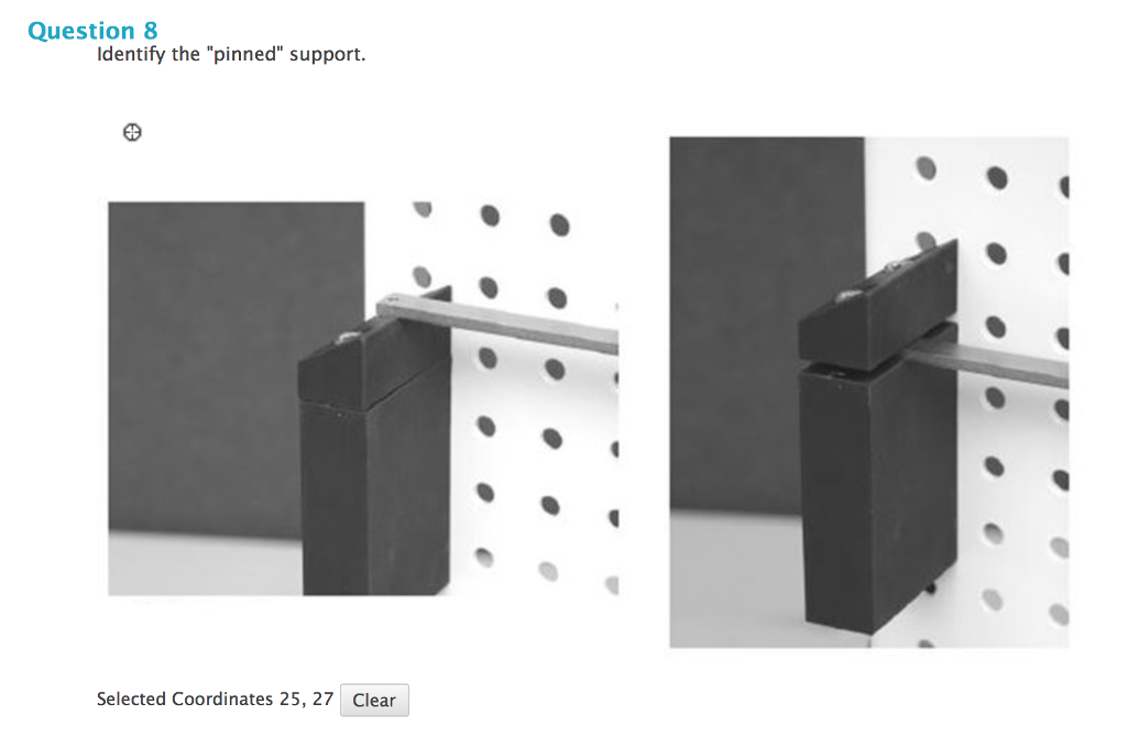 Solved Question 8 Identify the "pinned" support. Selected | Chegg.com