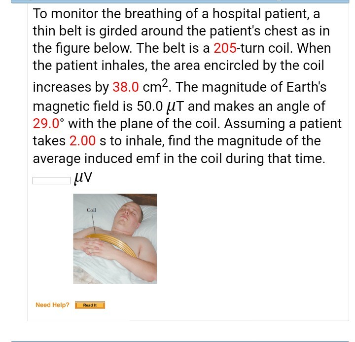 Solved To monitor the breathing of a hospital patient, a | Chegg.com