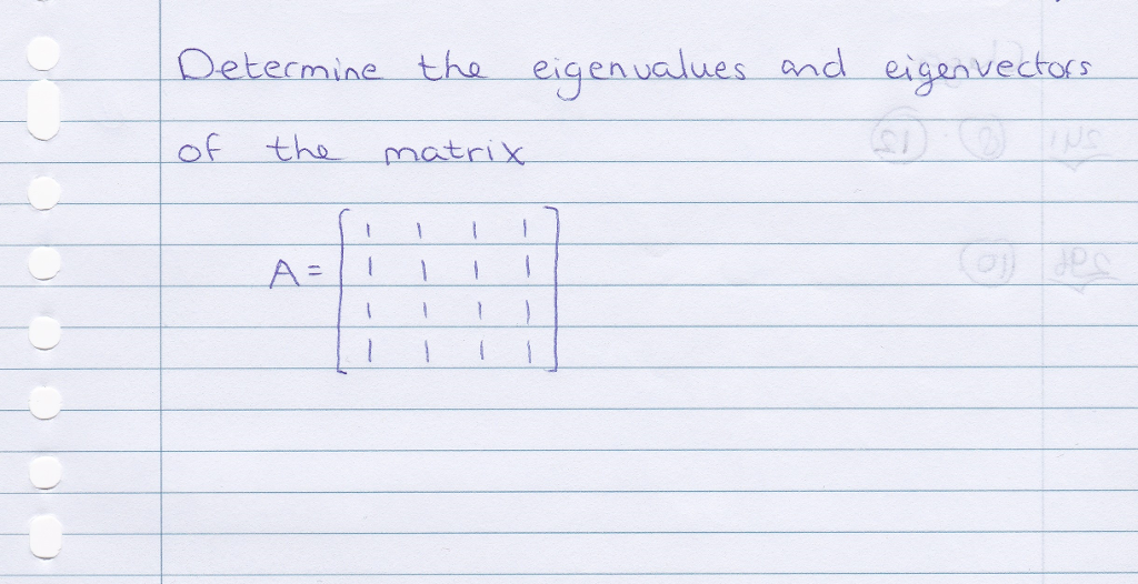 Solved Determine the eigenvalues and eigenvectors of the | Chegg.com