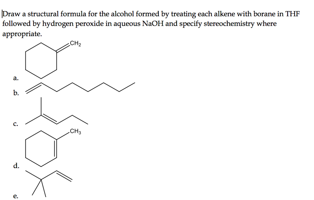 Solved Draw a structural formula for the alcohol formed by | Chegg.com