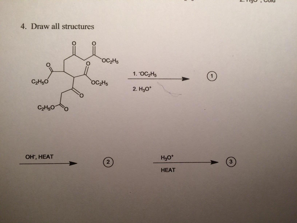 Solved 4. Draw all structures OC2H5 1. "OC2Hs C2H50 OC2H5 | Chegg.com