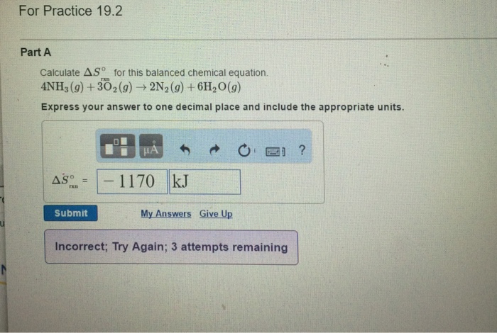 Solved Calculate delta S degree_rxn for this balanced | Chegg.com