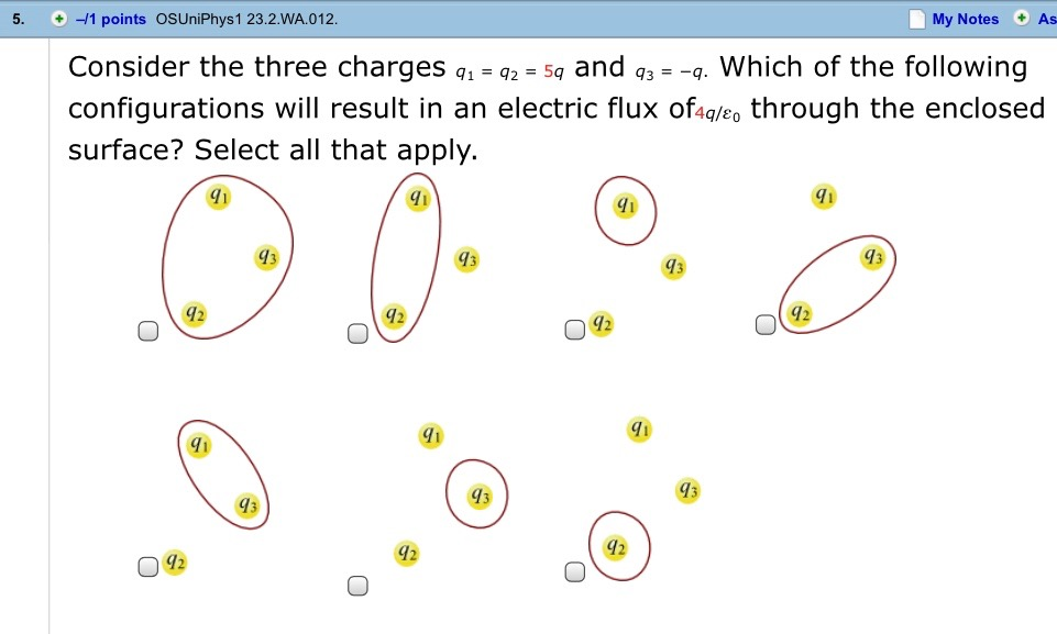 Solved 5. -1 points OSUniPhys1 23.2.WA.012. My Notes As | Chegg.com Solved 5. -1 points OSUniPhys1 23.2.WA.012. My Notes As | Chegg.com