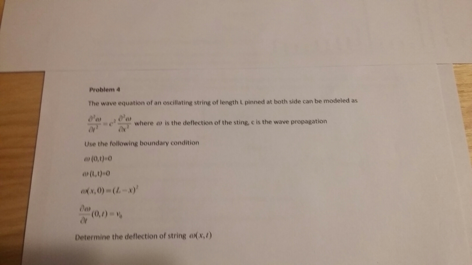 Solved The Wave equation of an oscillating string of length | Chegg.com