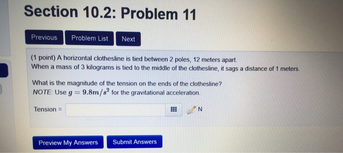 Solved Section 10.2: Problem 11 Previous Problem List Next | Chegg.com