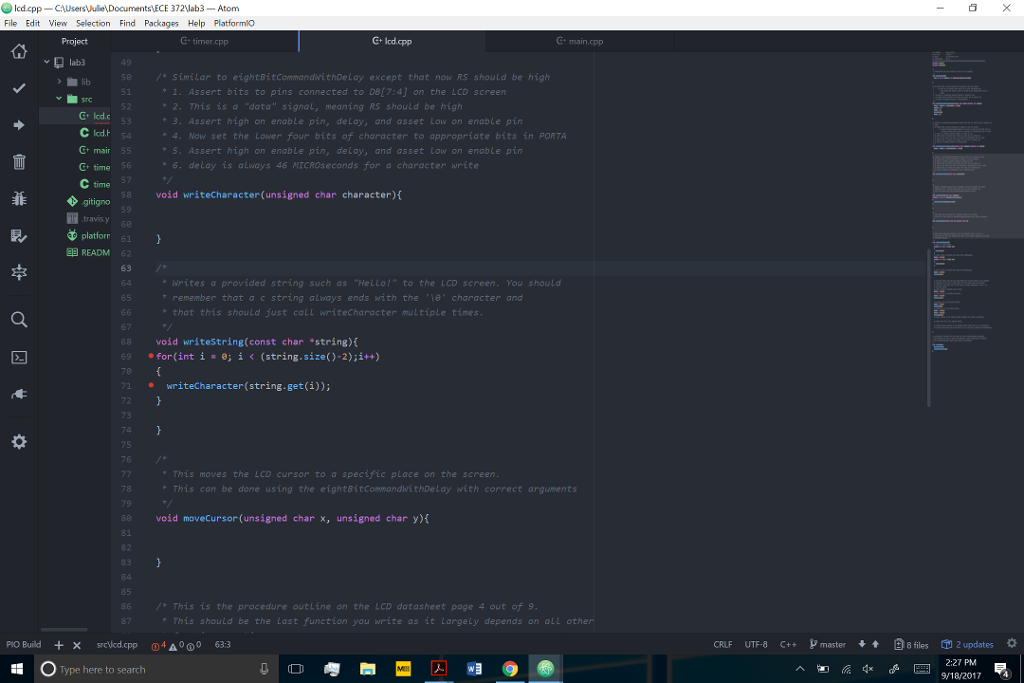 Need to create the functions for | Chegg.com