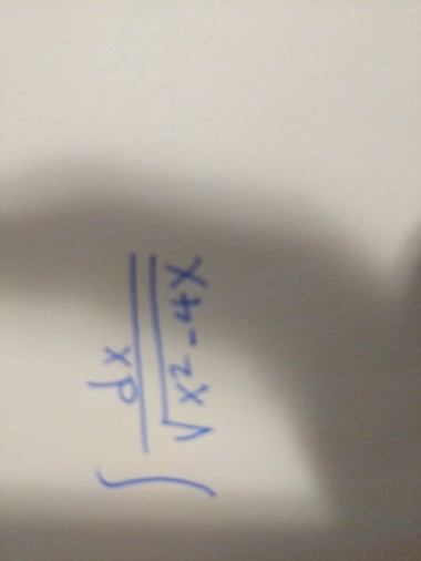 Solved integral dx/Squareroot x^2 - 4x | Chegg.com