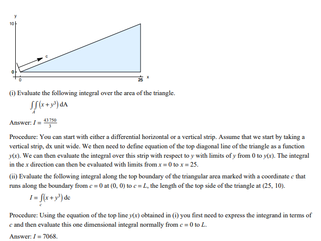 Solved 25 (i) Evaluate the following integral over the area | Chegg.com